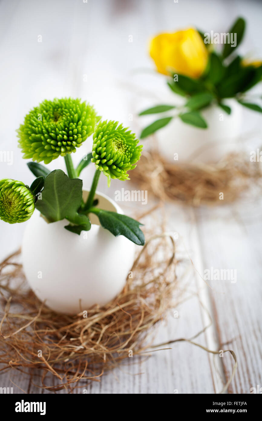 Egg shell flower vase hi-res stock photography and images - Alamy