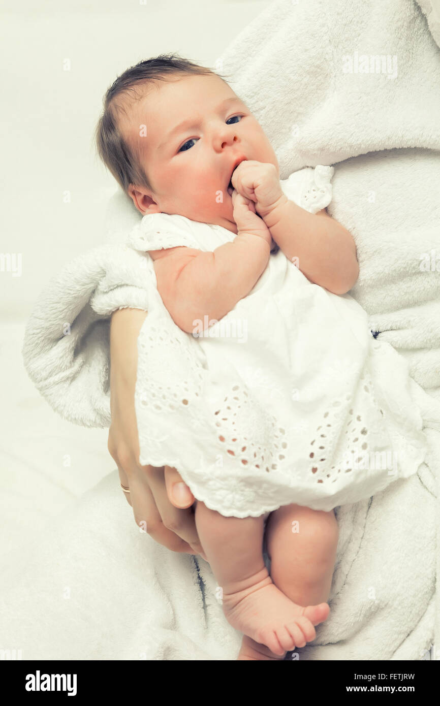 Cute newborn baby Stock Photo - Alamy
