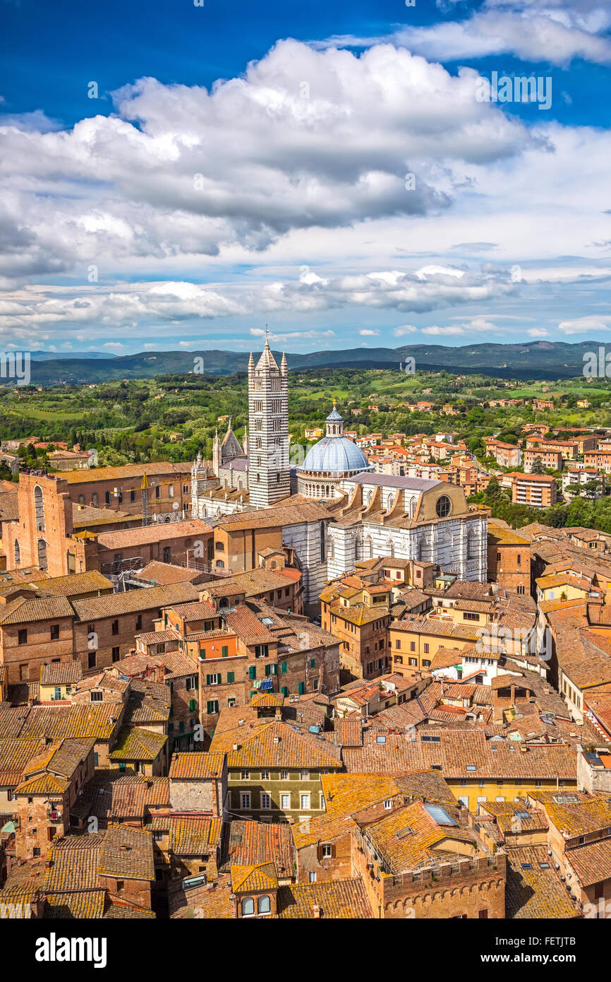 Aerial view of Siena Stock Photo - Alamy