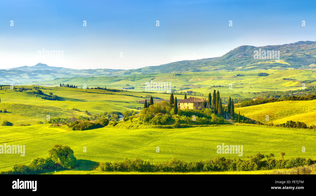 Tuscany at spring Stock Photo - Alamy