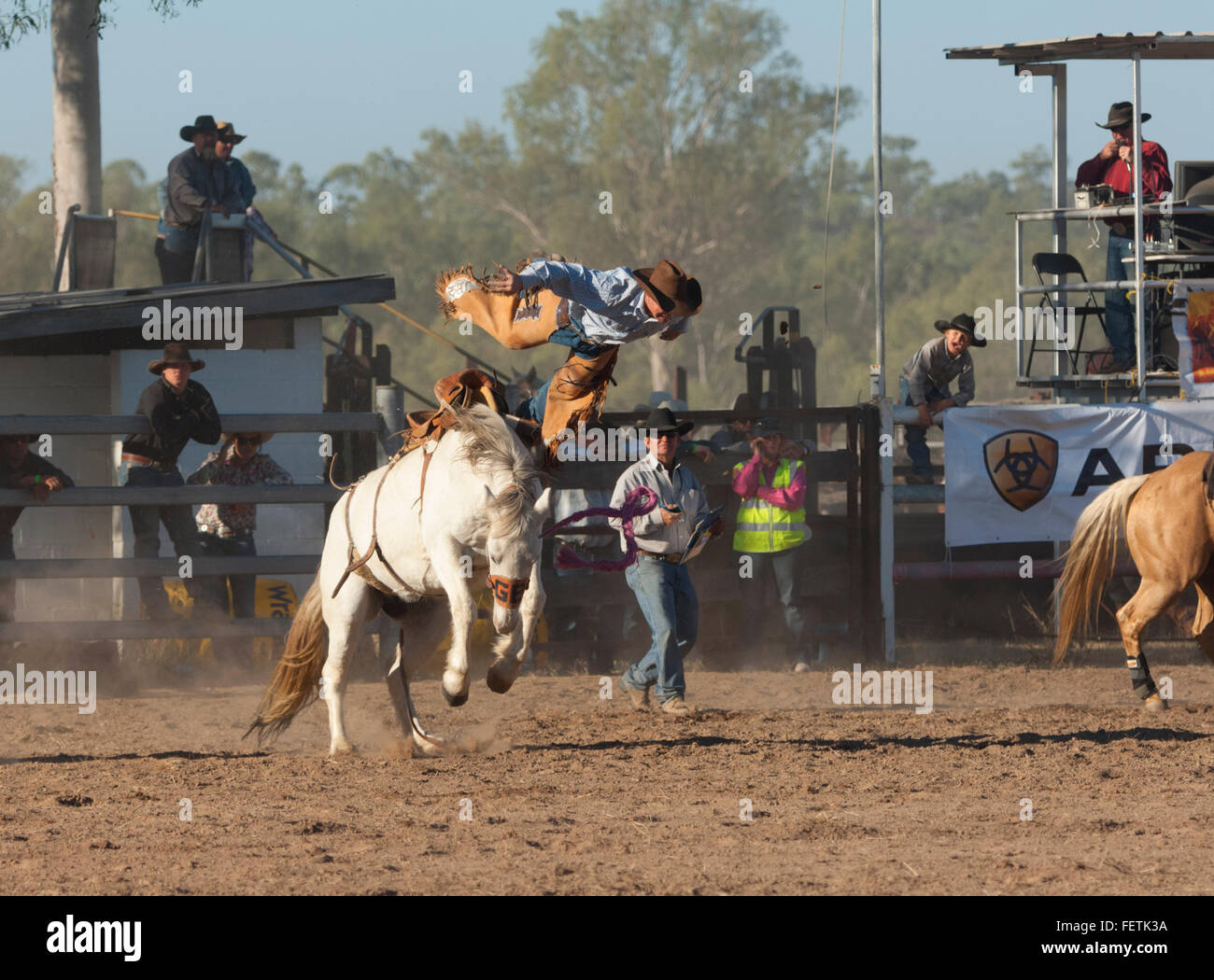 Rider falling off horse hi-res stock photography and images - Alamy