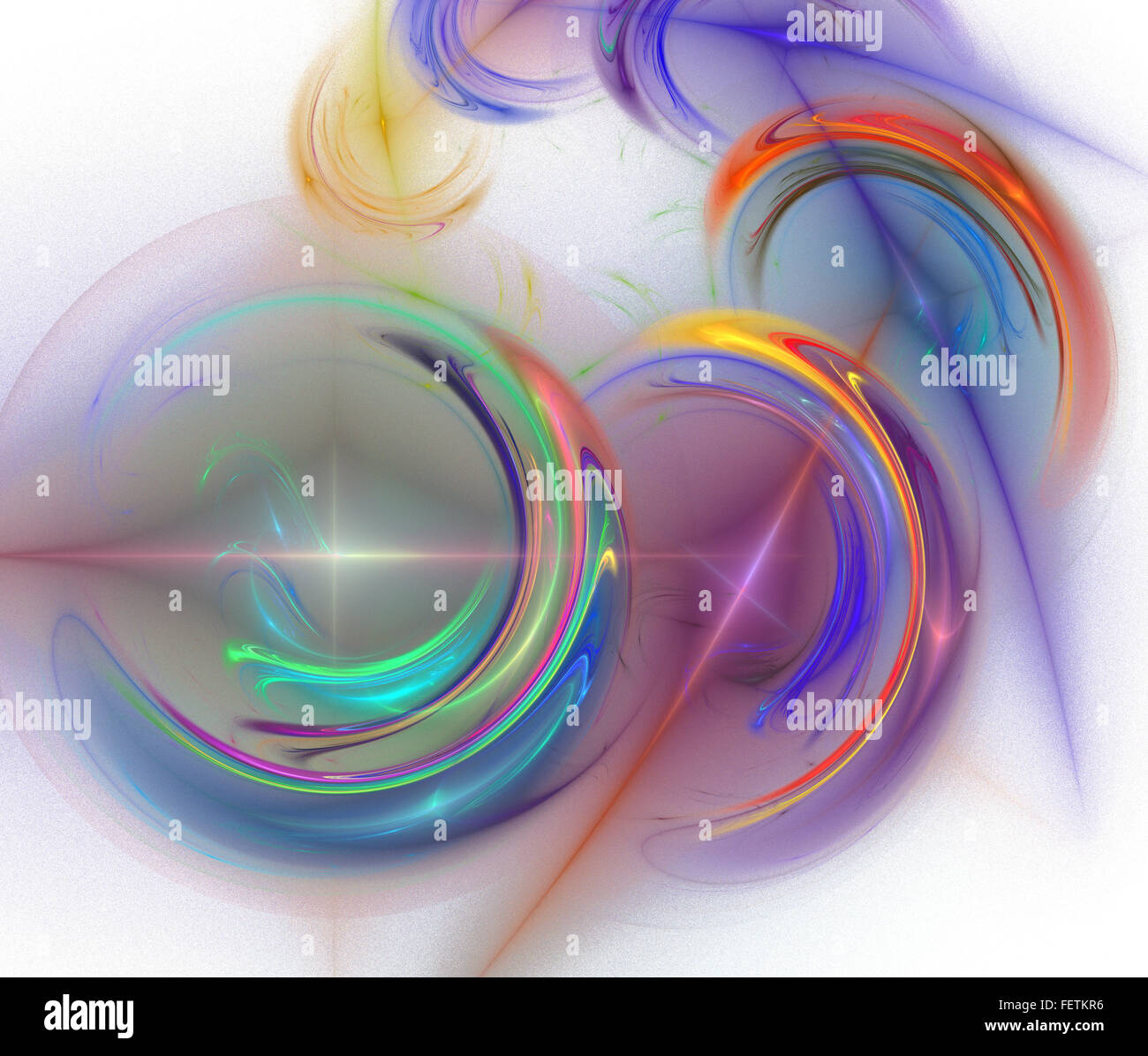 digital fractal on white background Stock Photo - Alamy