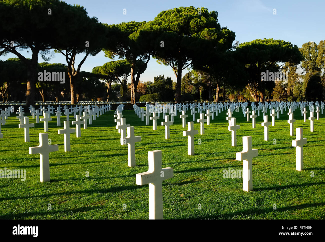 WWII. Nettuno American Cemetery and Memorial. 7.862 soldiers are buried ...