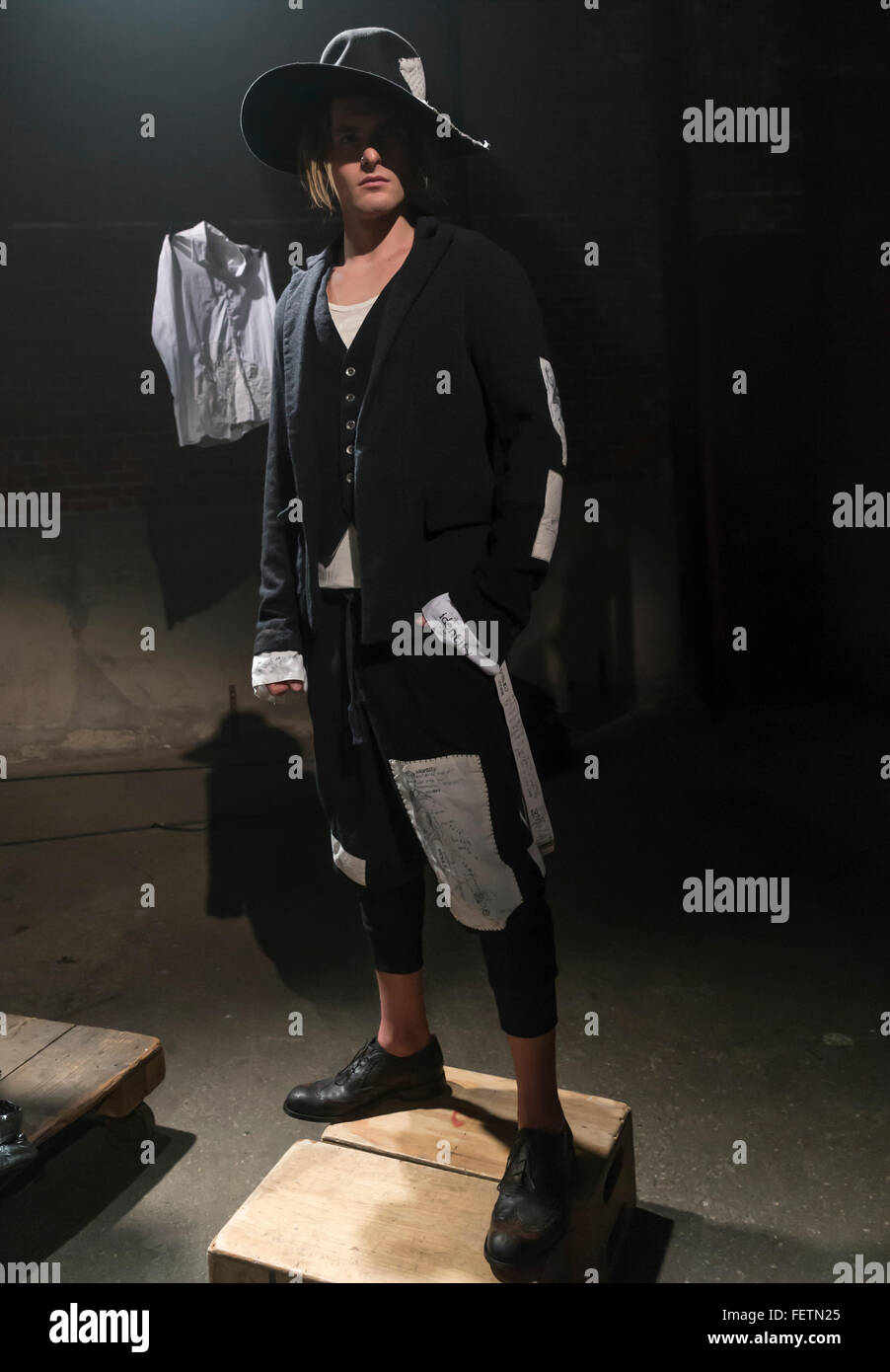 NEW YORK, NY - FEBRUARY 3, 2016: Jake Willis poses at Greg Lauren ...