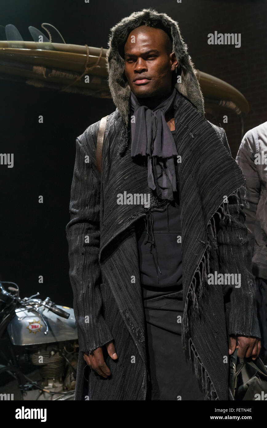 NEW YORK, NY - FEBRUARY 3, 2016: Oraine Barrett poses at Greg Lauren ...
