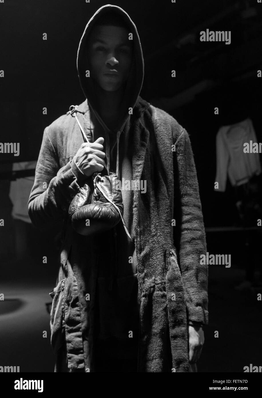 NEW YORK, NY - FEBRUARY 3, 2016: Taylor Terry poses at Greg Lauren ...