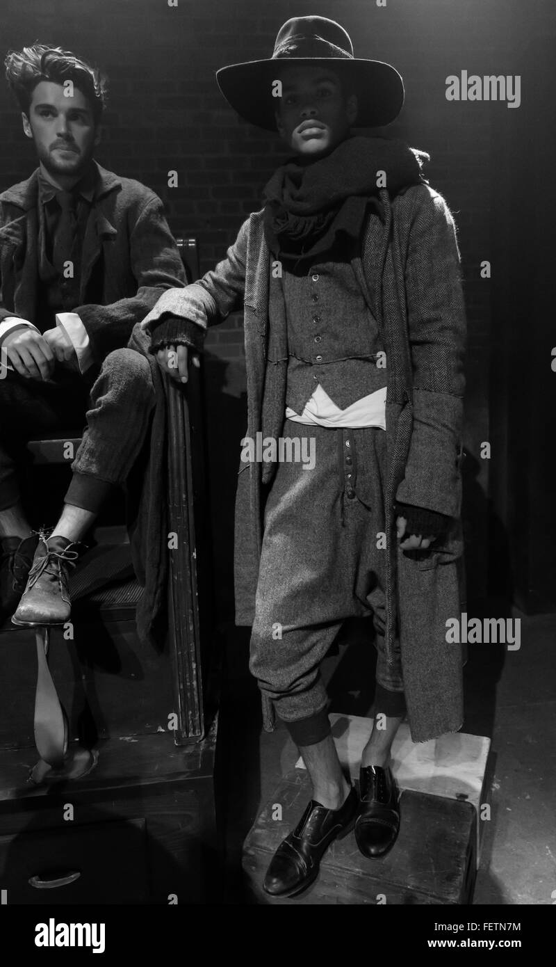 NEW YORK, NY - FEBRUARY 3, 2016: Noa Thomas poses at Greg Lauren ...