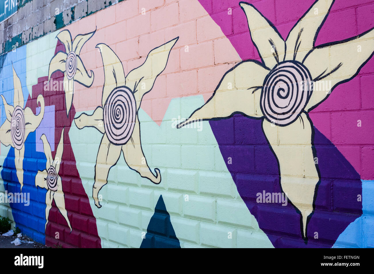Mural on brick wall hi-res stock photography and images - Alamy