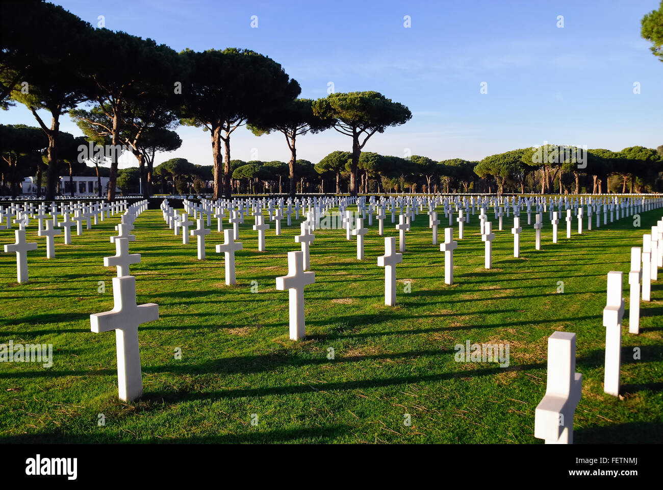 WWII. Nettuno American Cemetery and Memorial. 7.862 soldiers are buried ...