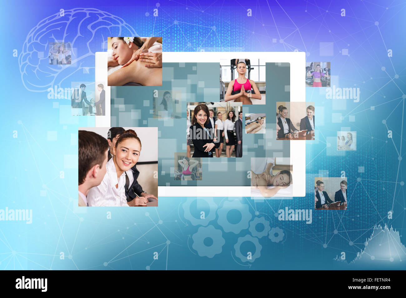 Collage technology hi-res stock photography and images - Alamy