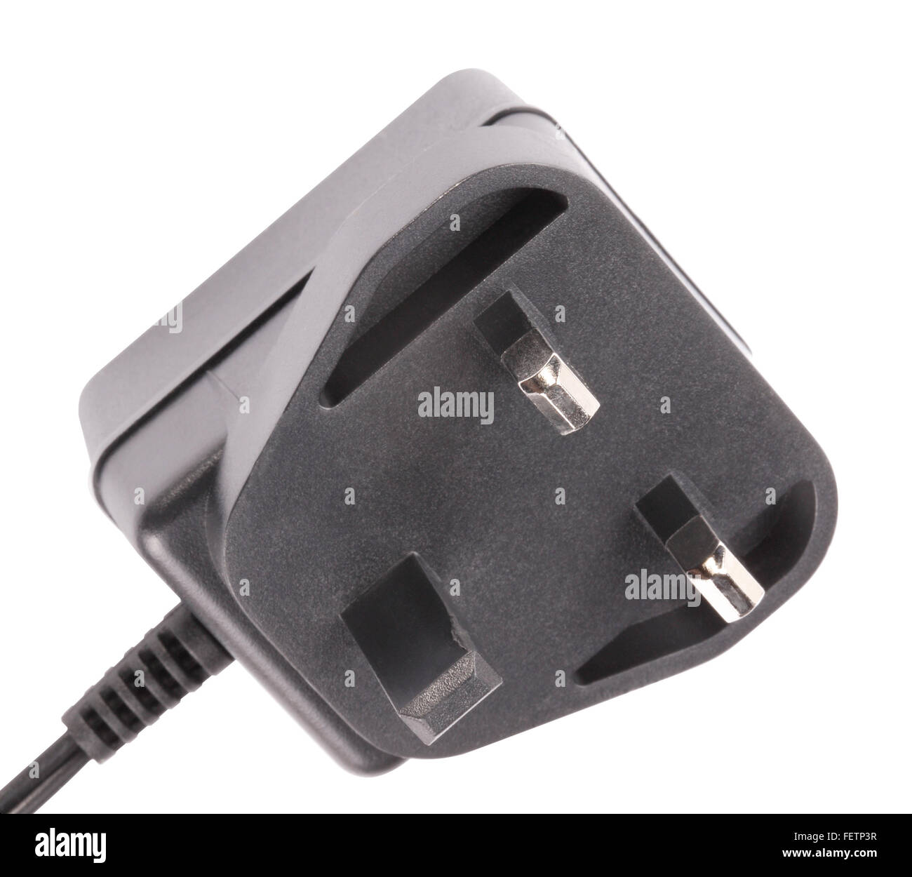 UK Outlet Plug with Cord Isolated Stock Photo - Alamy