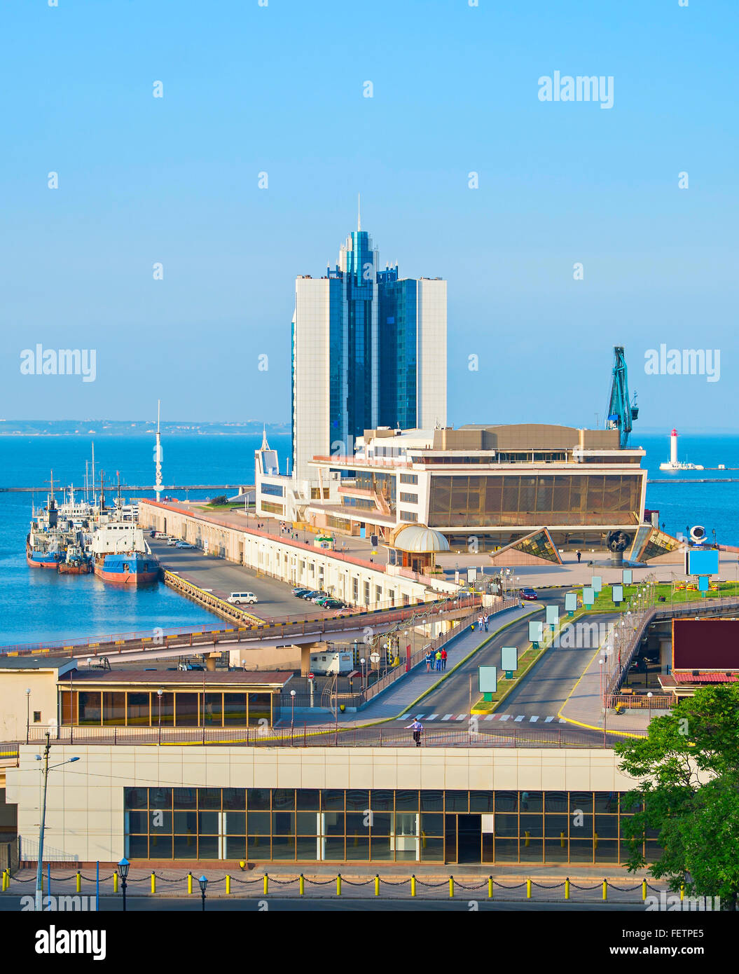 View of Modern Odessa sea terminal . Ukraine Stock Photo - Alamy