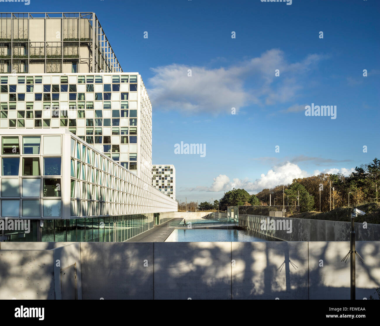 View from west showing moat, bridge and perimeter wall. International ...