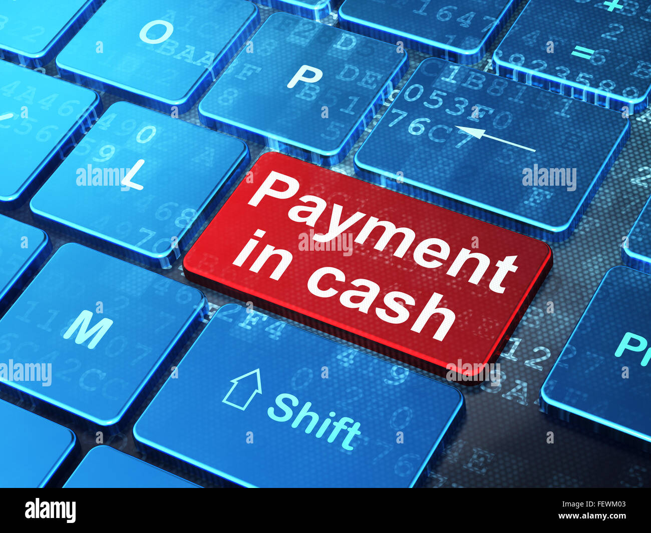 Money concept: Payment In Cash on computer keyboard background Stock ...