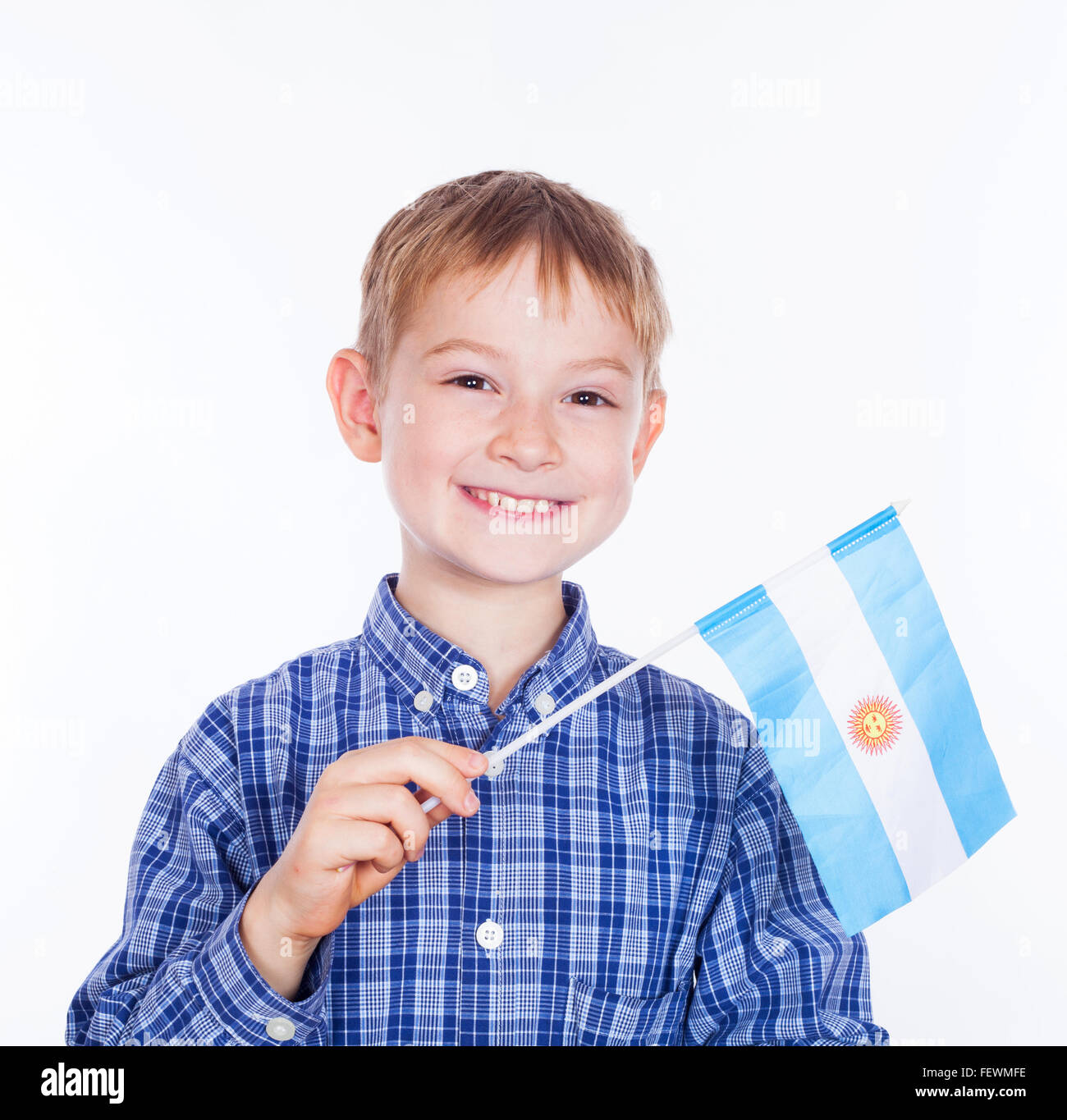 little boy with argentinian flag Stock Photo - Alamy