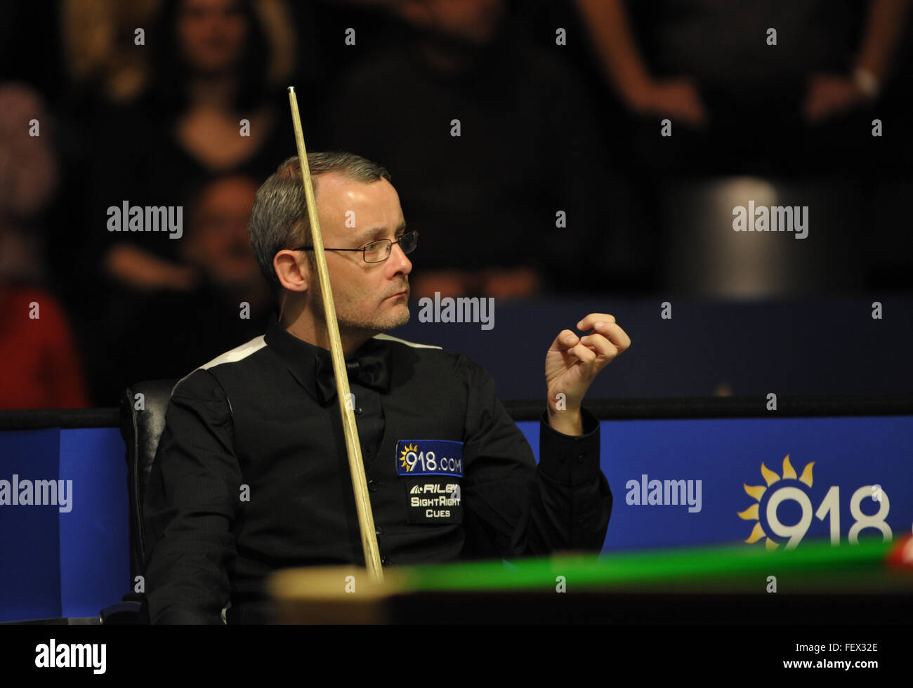 England's Martin Gould pictured during the 2016 Snooker German Masters ...