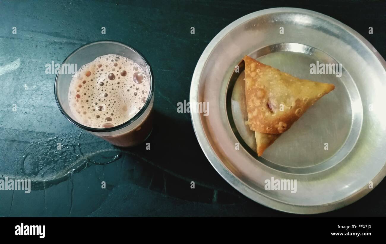 Indian Tea With Samosa High Resolution Stock Photography and Images - Alamy