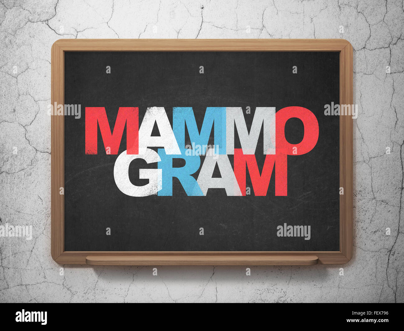 Healthcare concept: Mammogram on School Board background Stock Photo ...