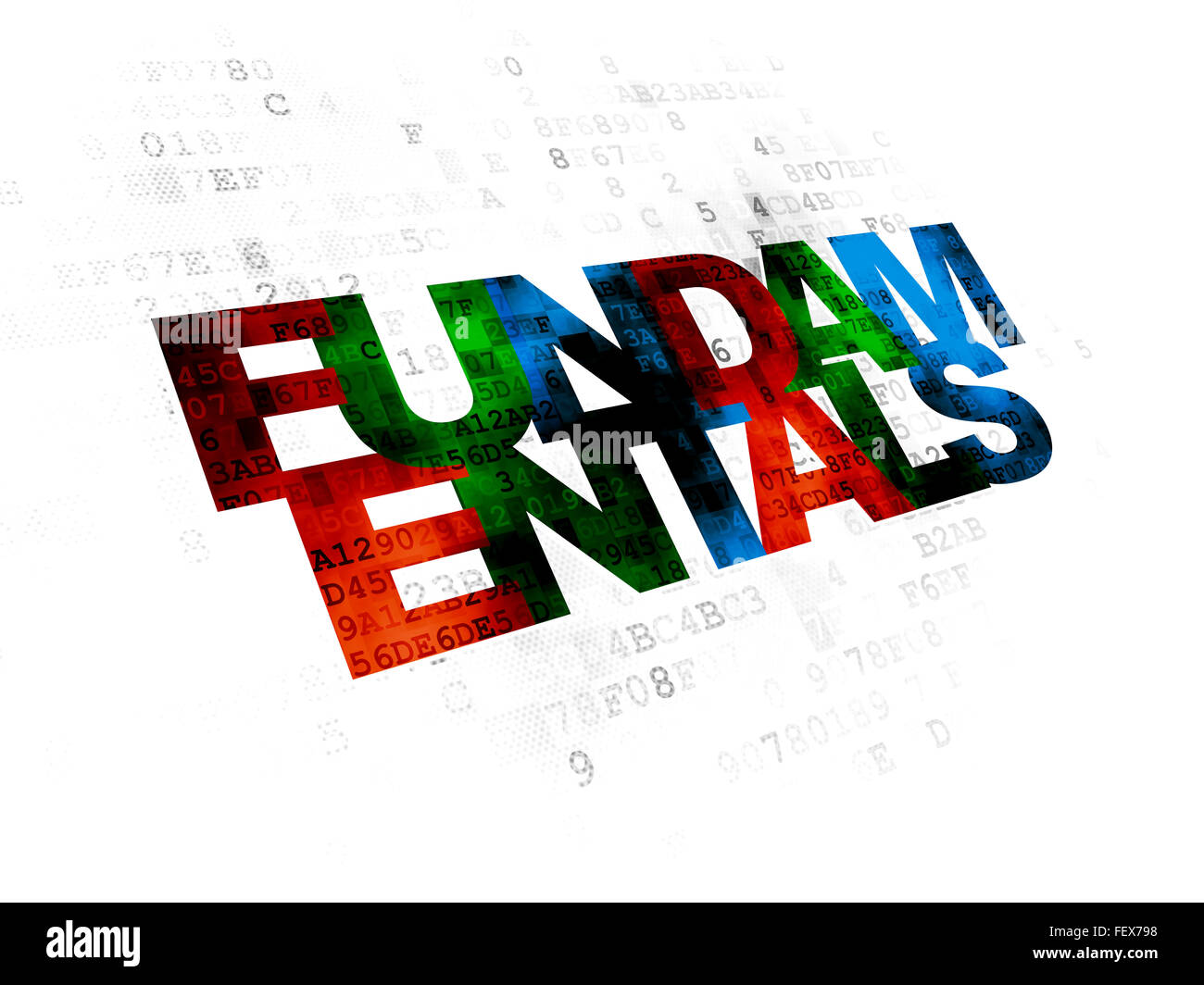 Science concept: Fundamentals on Digital background Stock Photo - Alamy