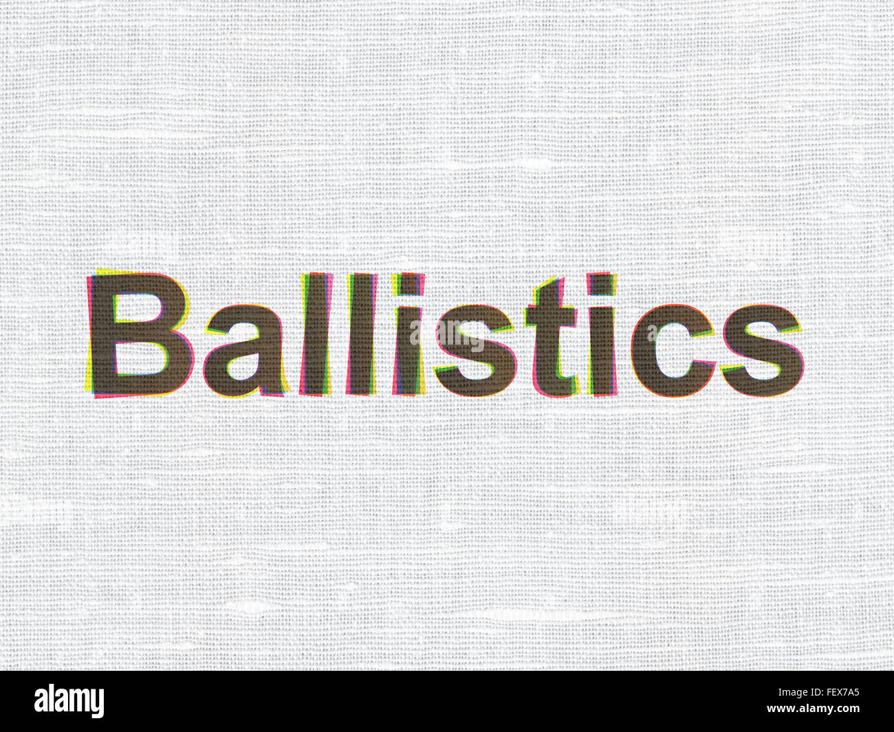 Science concept: Ballistics on fabric texture background Stock Photo ...