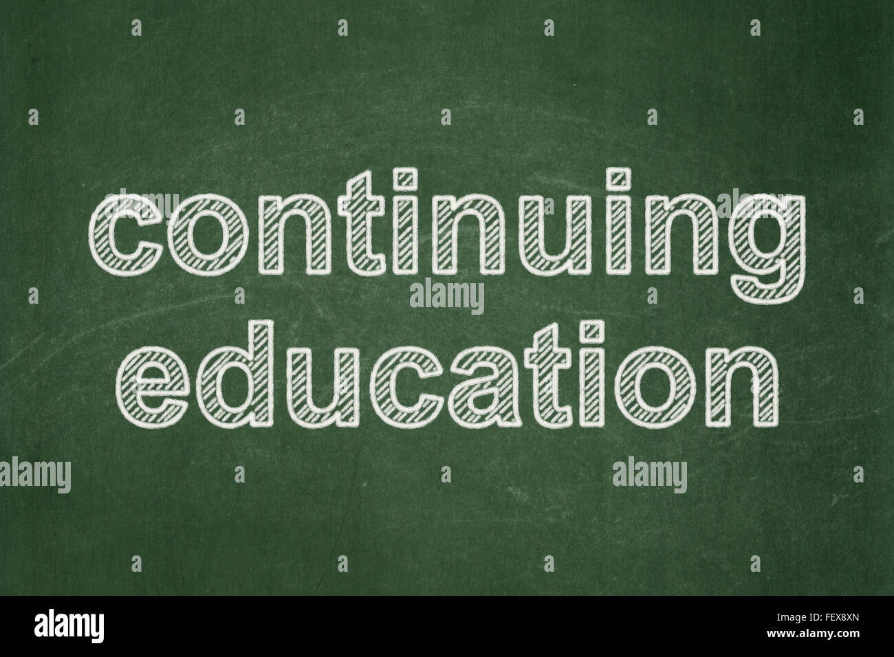 Education concept: Continuing Education on chalkboard background Stock ...