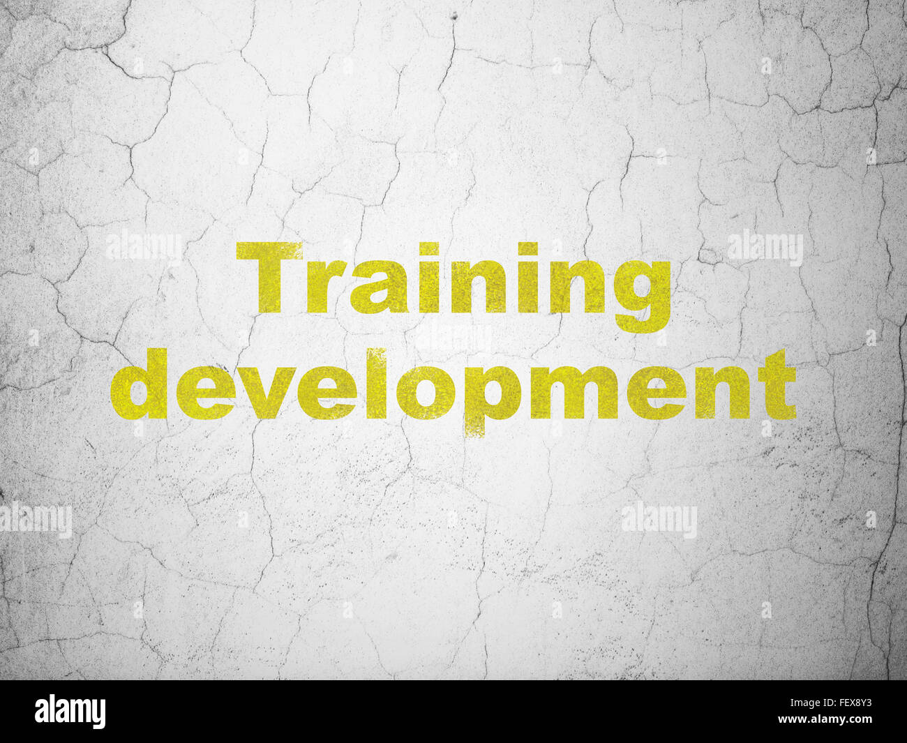 Learning concept: Training Development on wall background Stock Photo ...
