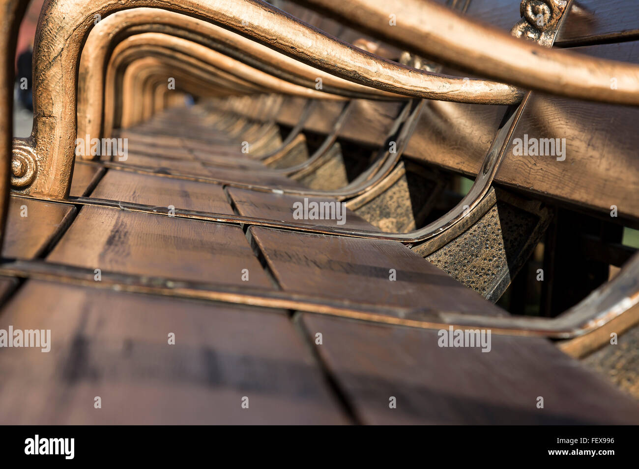 Old benches outside the Forbidden City - Beijing, China Stock Photo - Alamy