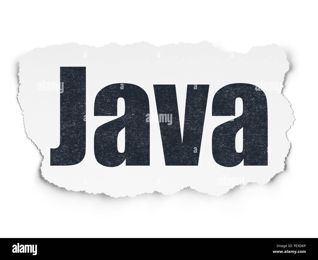 Software concept: Java on Torn Paper background Stock Photo - Alamy