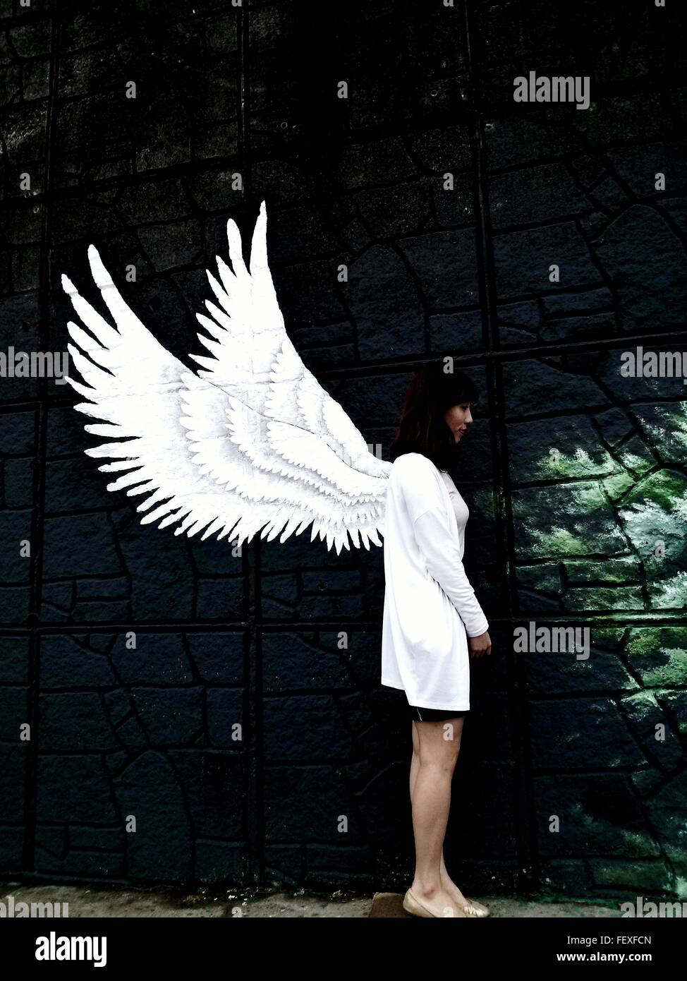 Woman Wall Painting High Resolution Stock Photography and Images - Alamy