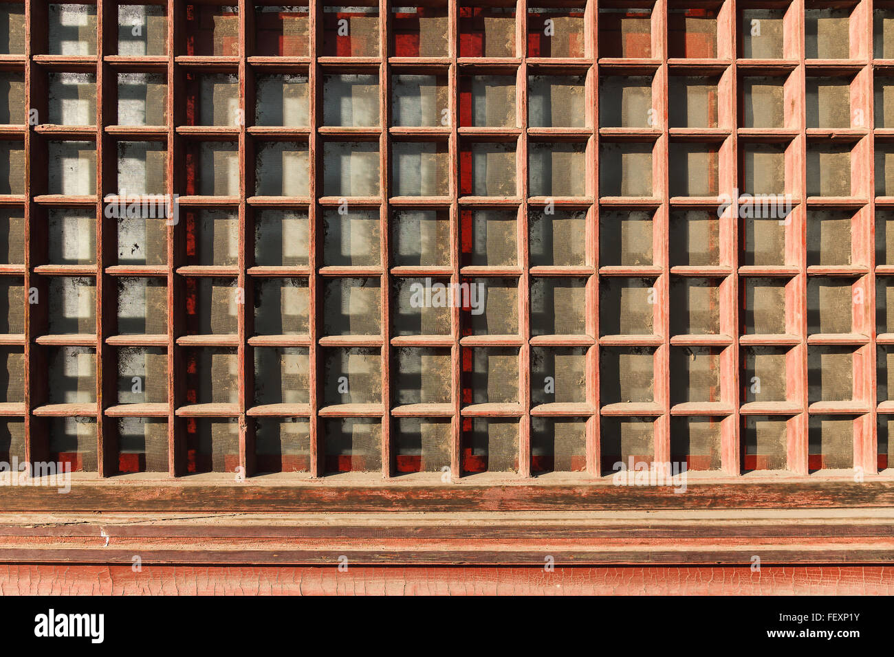 Beautiful square wooden window in the Forbidden City - Beijing, China ...