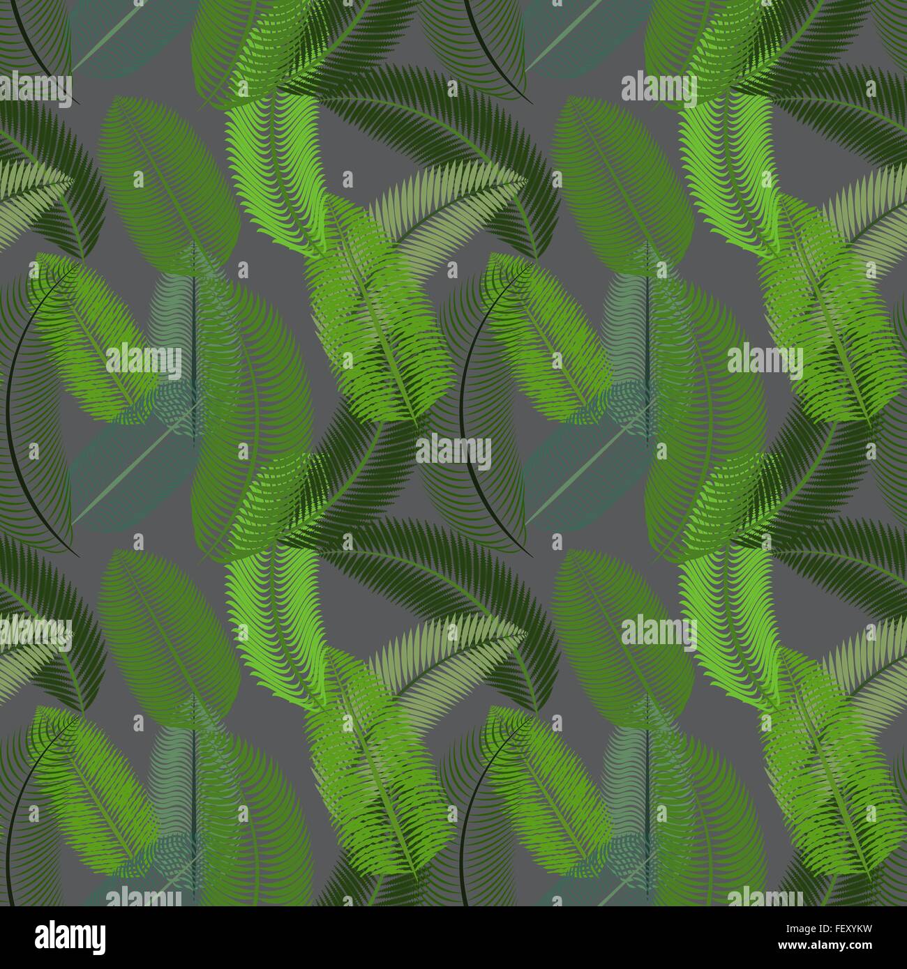 Palm Leaf. Seamless Pattern. Vector Illustration Stock Vector Image ...