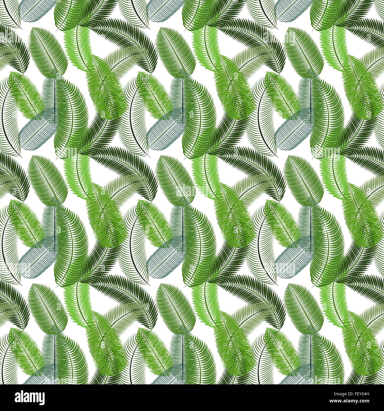 Palm Leaf. Seamless Pattern. Vector Illustration Stock Vector Image ...