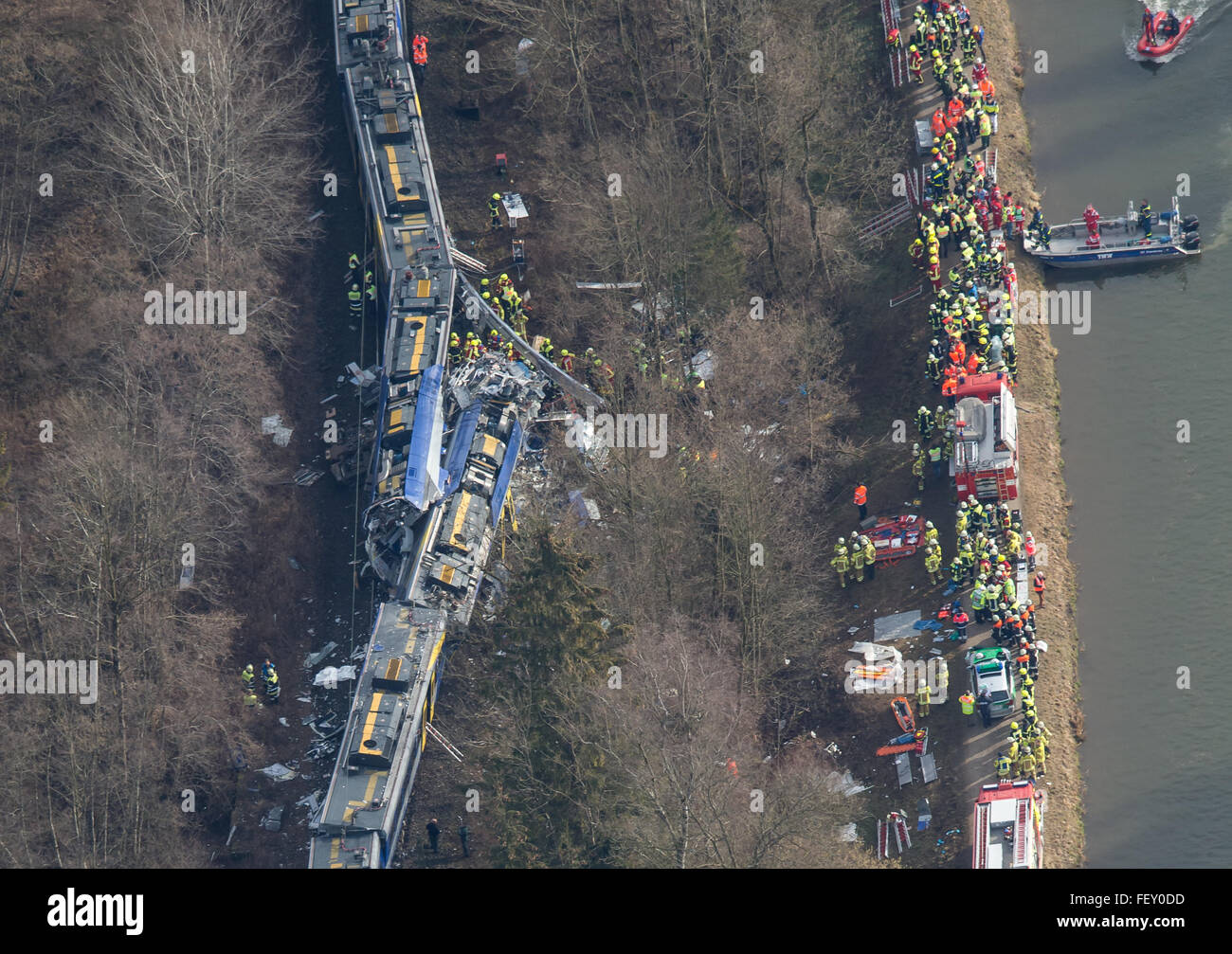Train crash aerial view hi-res stock photography and images - Alamy