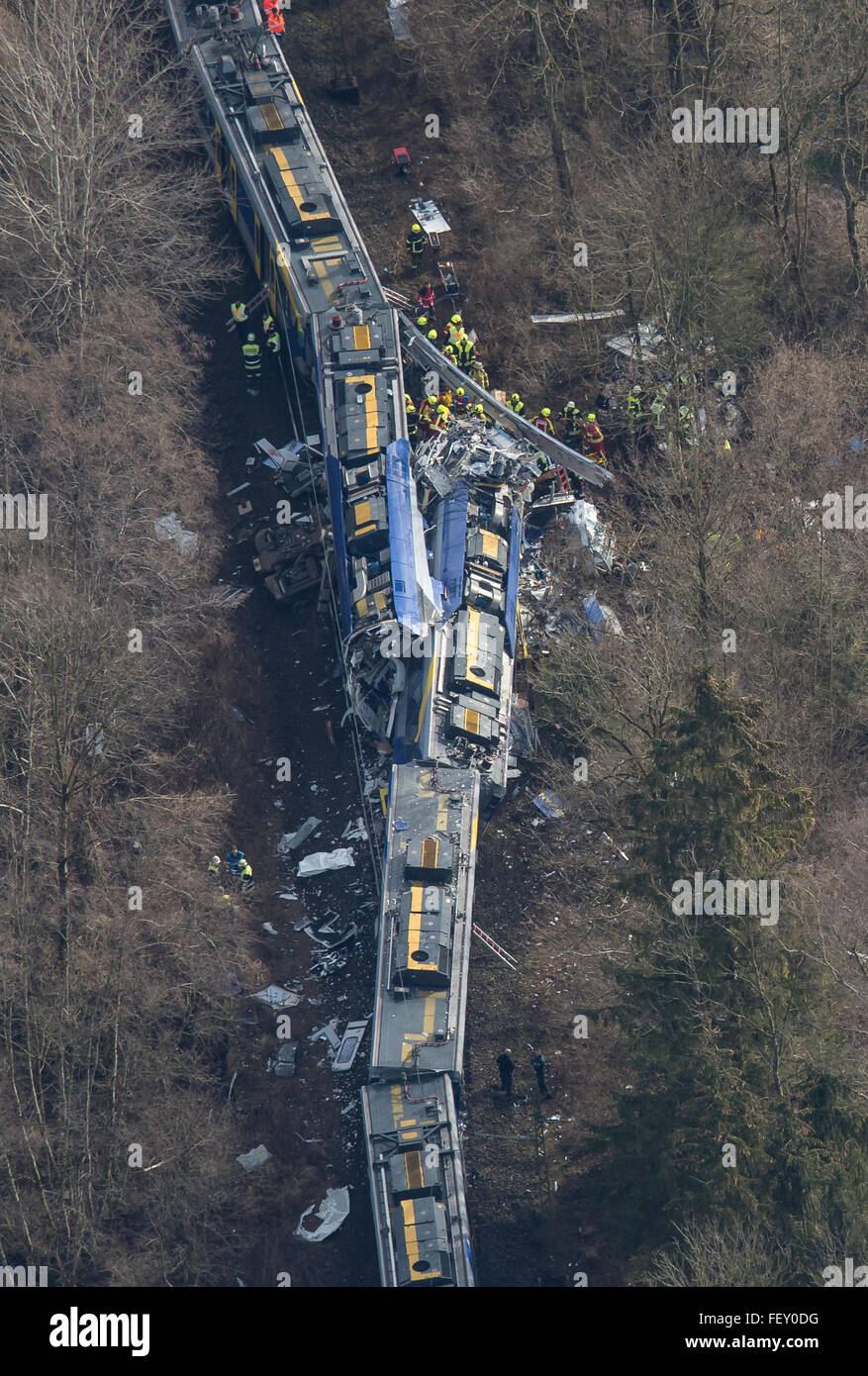 Train crash aerial view hi-res stock photography and images - Alamy