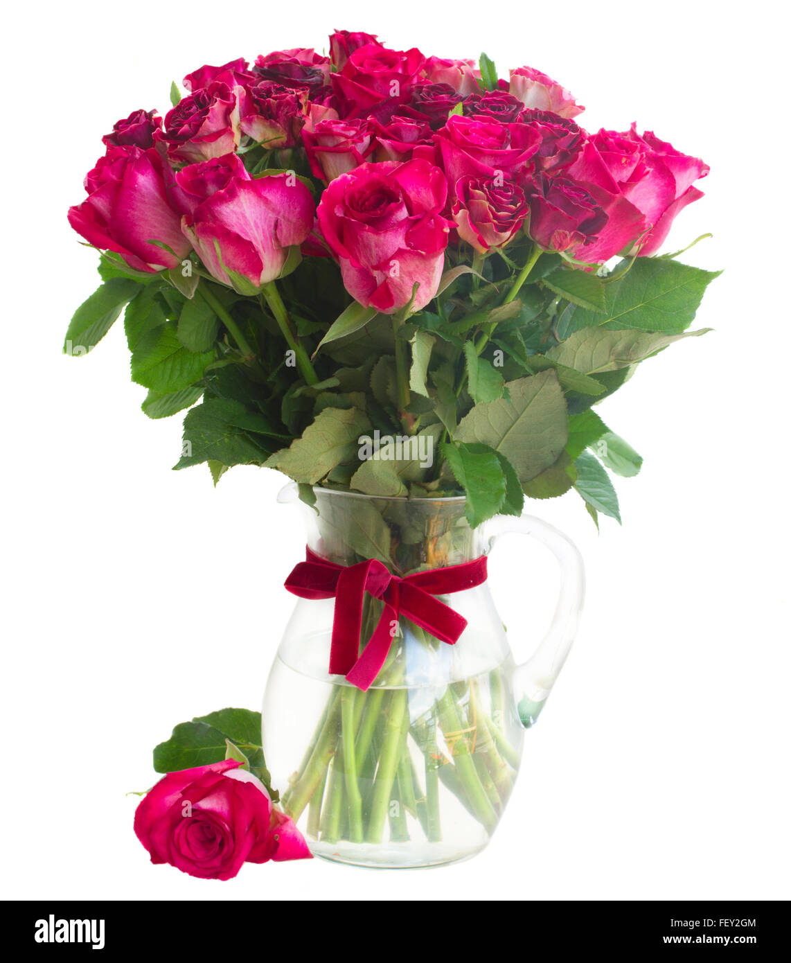 Border of red and pink roses Stock Photo - Alamy