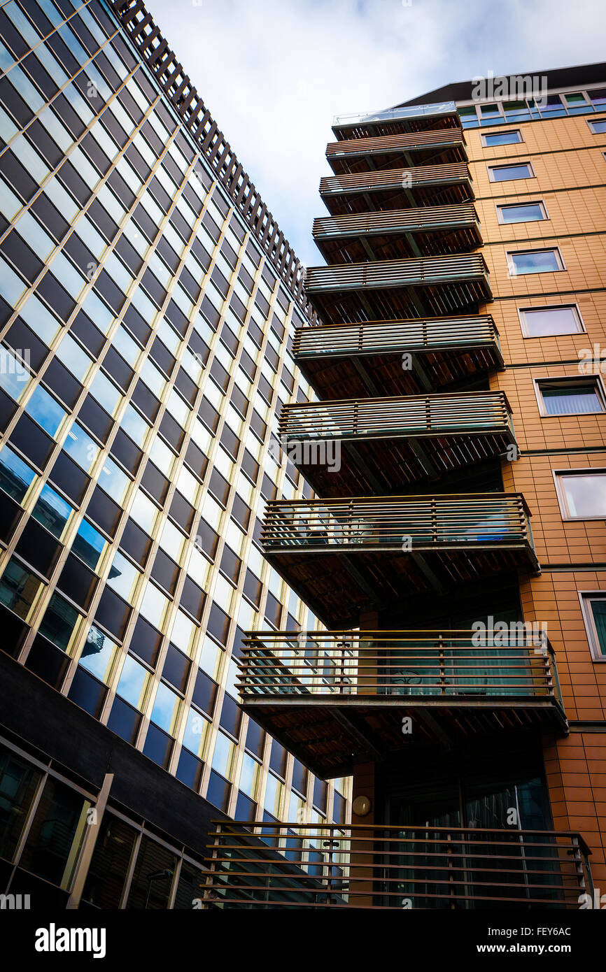 High rise offices and apartments in the city of Liverpool Stock Photo ...