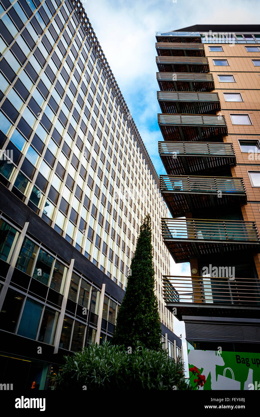High rise offices and apartments in the city of Liverpool Stock Photo ...