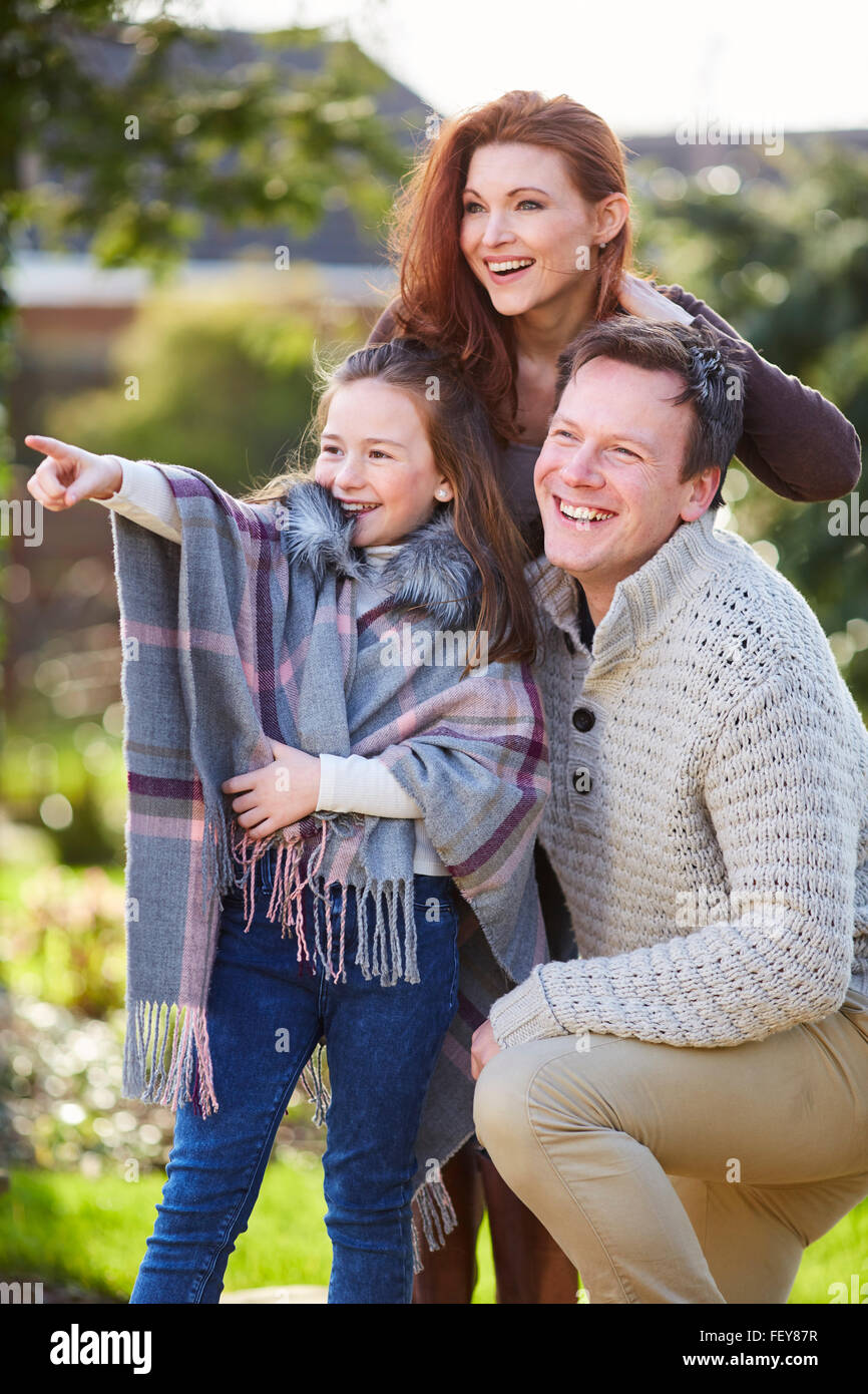 Family walking outdoors Stock Photo - Alamy