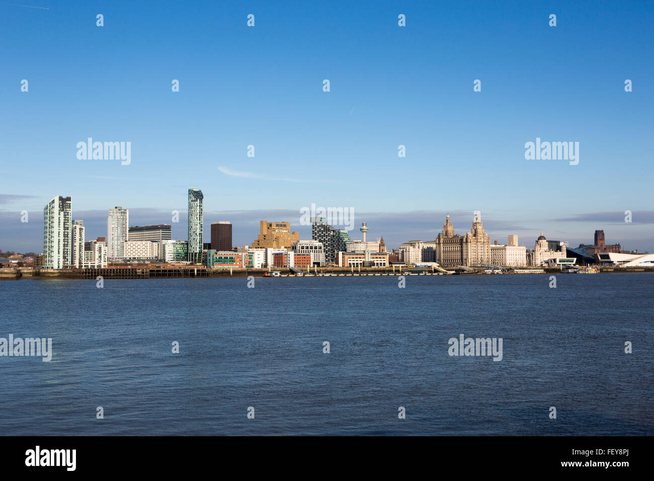 Liverpool sea front Stock Photo - Alamy