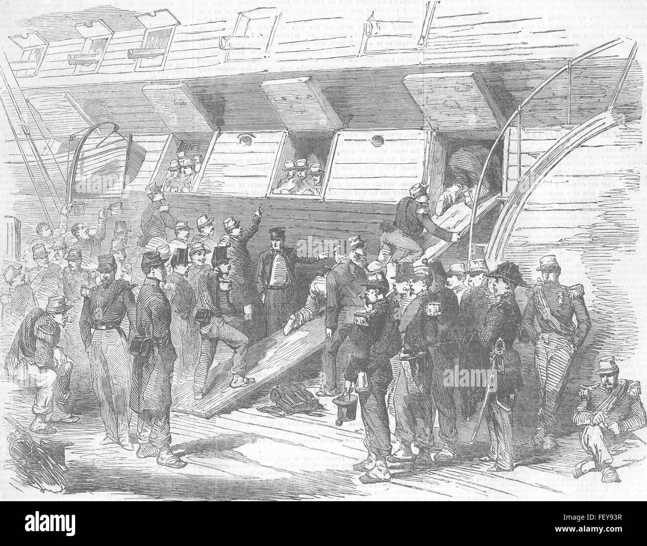 Boarding Ship Black and White Stock Photos & Images - Alamy