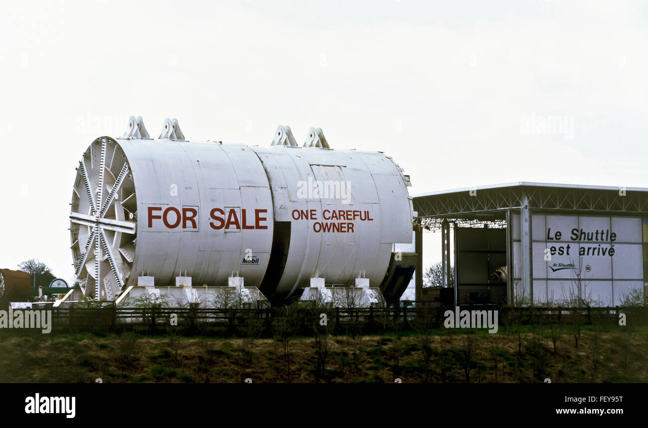 AA 5414. Folkestone, Channel Tunnel Terminal, archival March 1995 ...