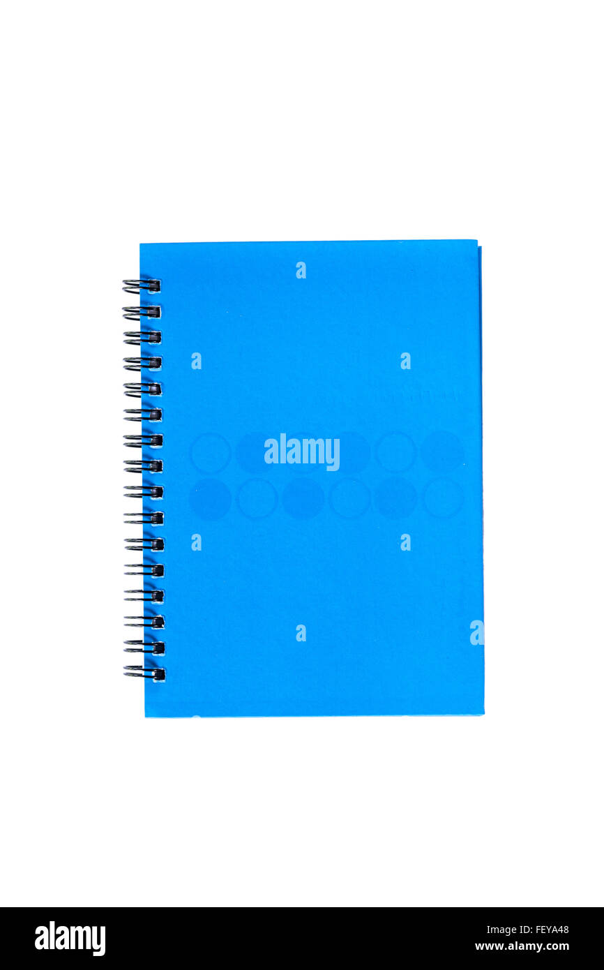 Colorful note book isolated on white background Stock Photo - Alamy