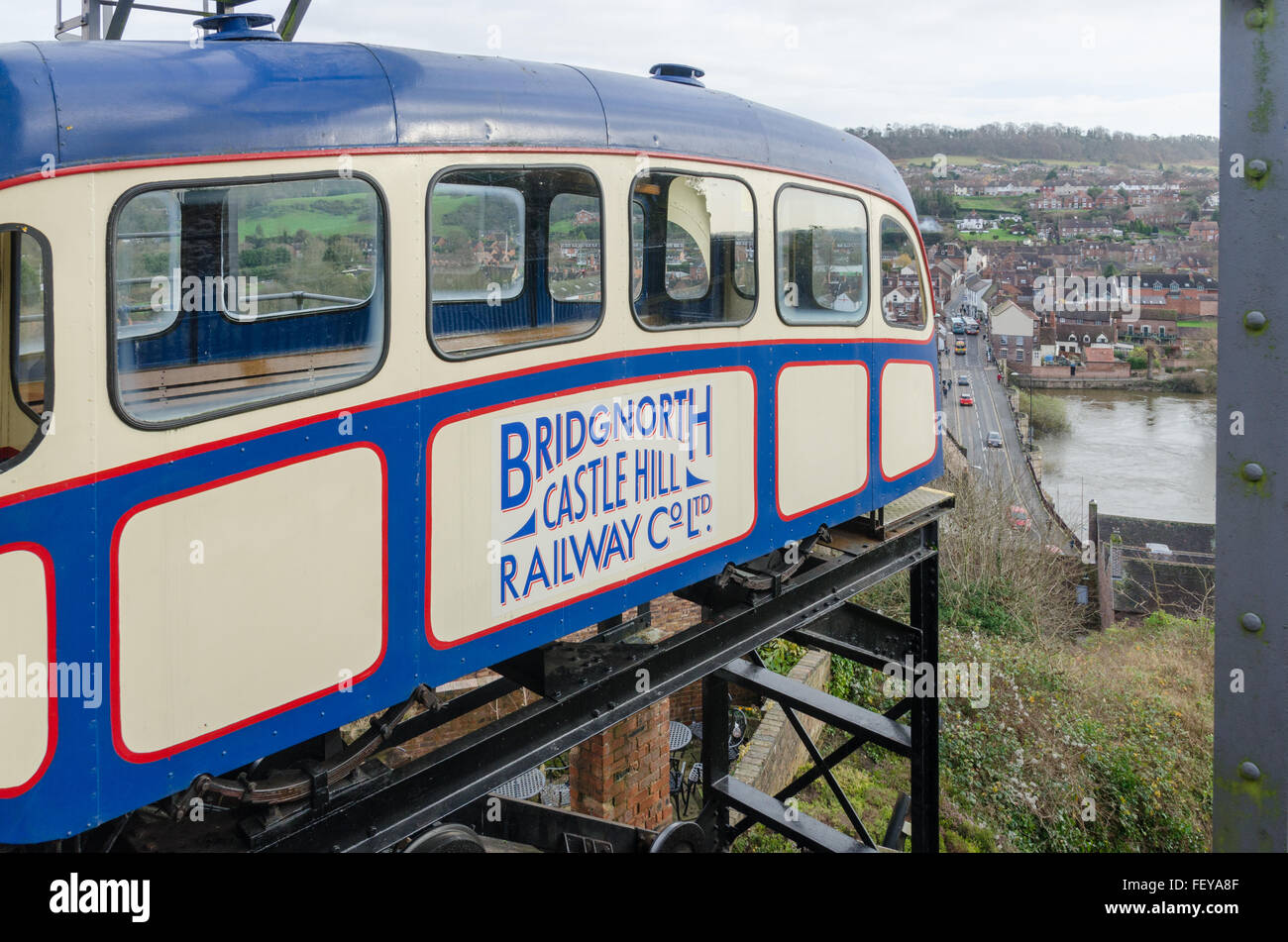 Bridgnorth cliff railway top station hi-res stock photography and ...
