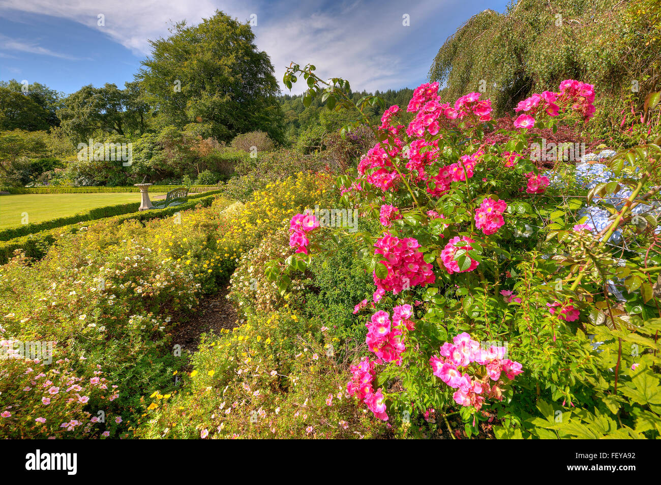 Ardmaddy castle gardens, Argyll Stock Photo - Alamy
