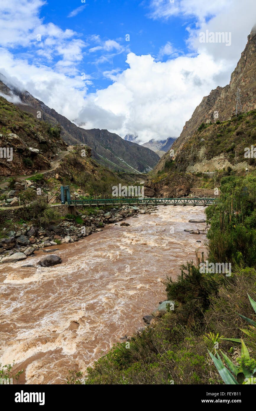 Inca Trail to Machu Picchu (also known as Camino Inca). Located in the ...