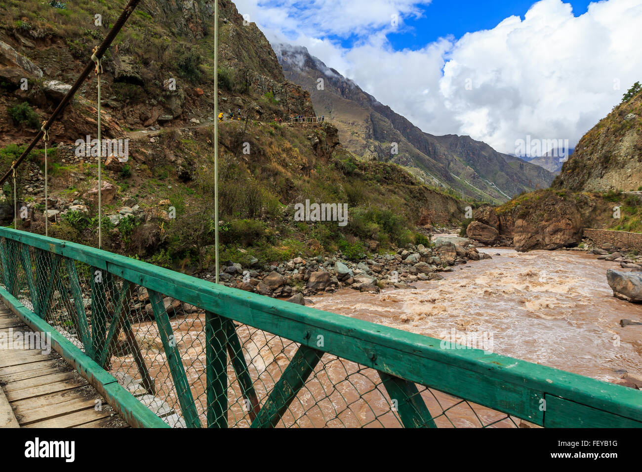 Inca Trail to Machu Picchu (also known as Camino Inca). Located in the ...