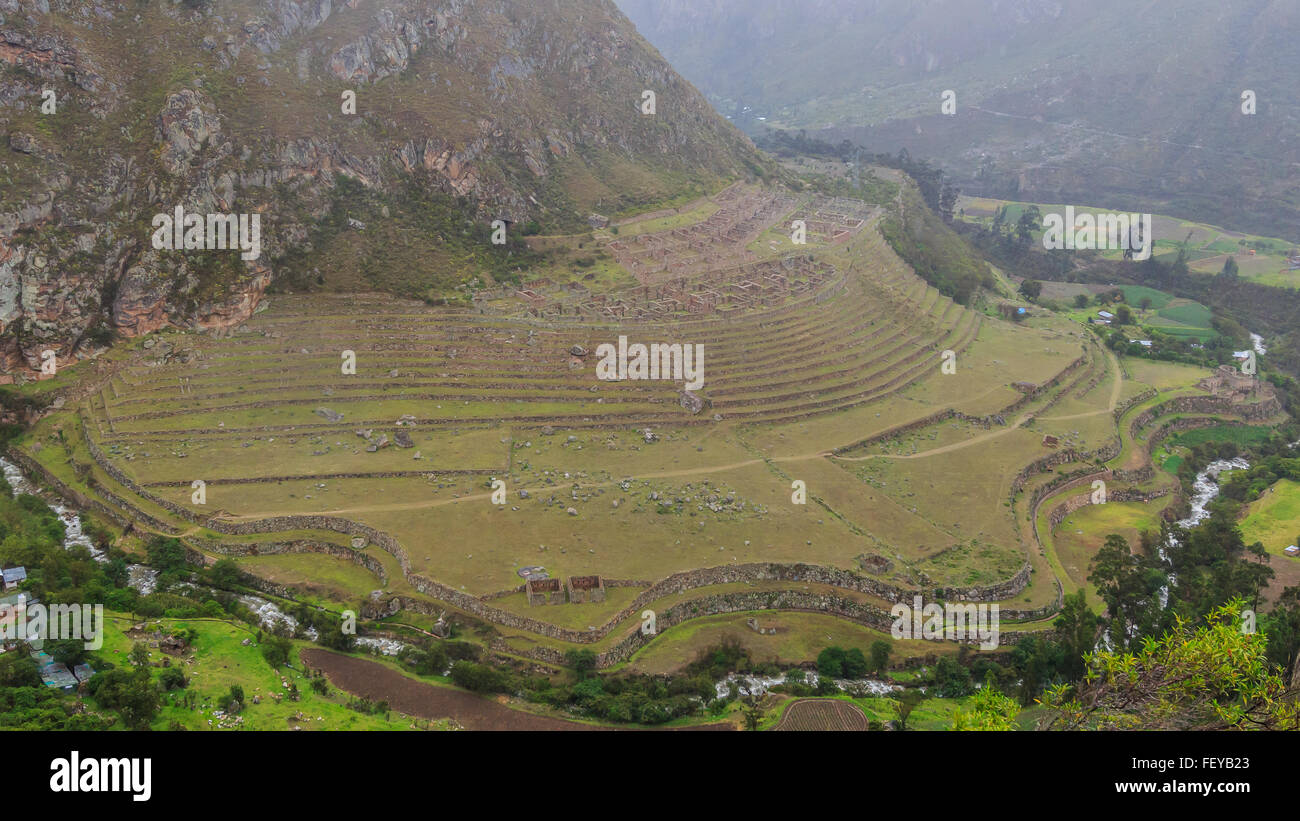 Inca Trail to Machu Picchu (also known as Camino Inca). Located in the ...