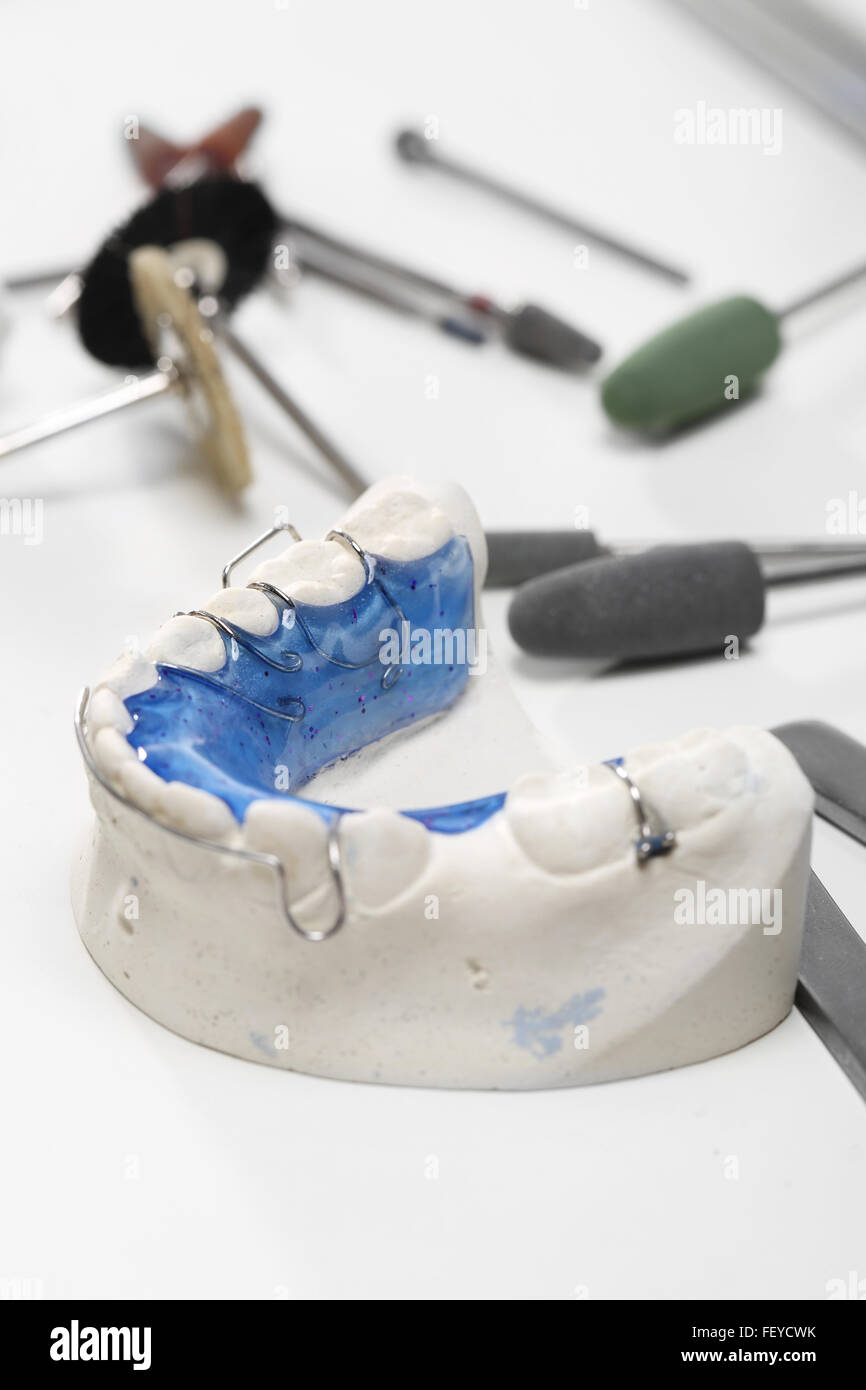 Prosthetics.. Dentures, partial dentures. Prosthetist at the dental ...