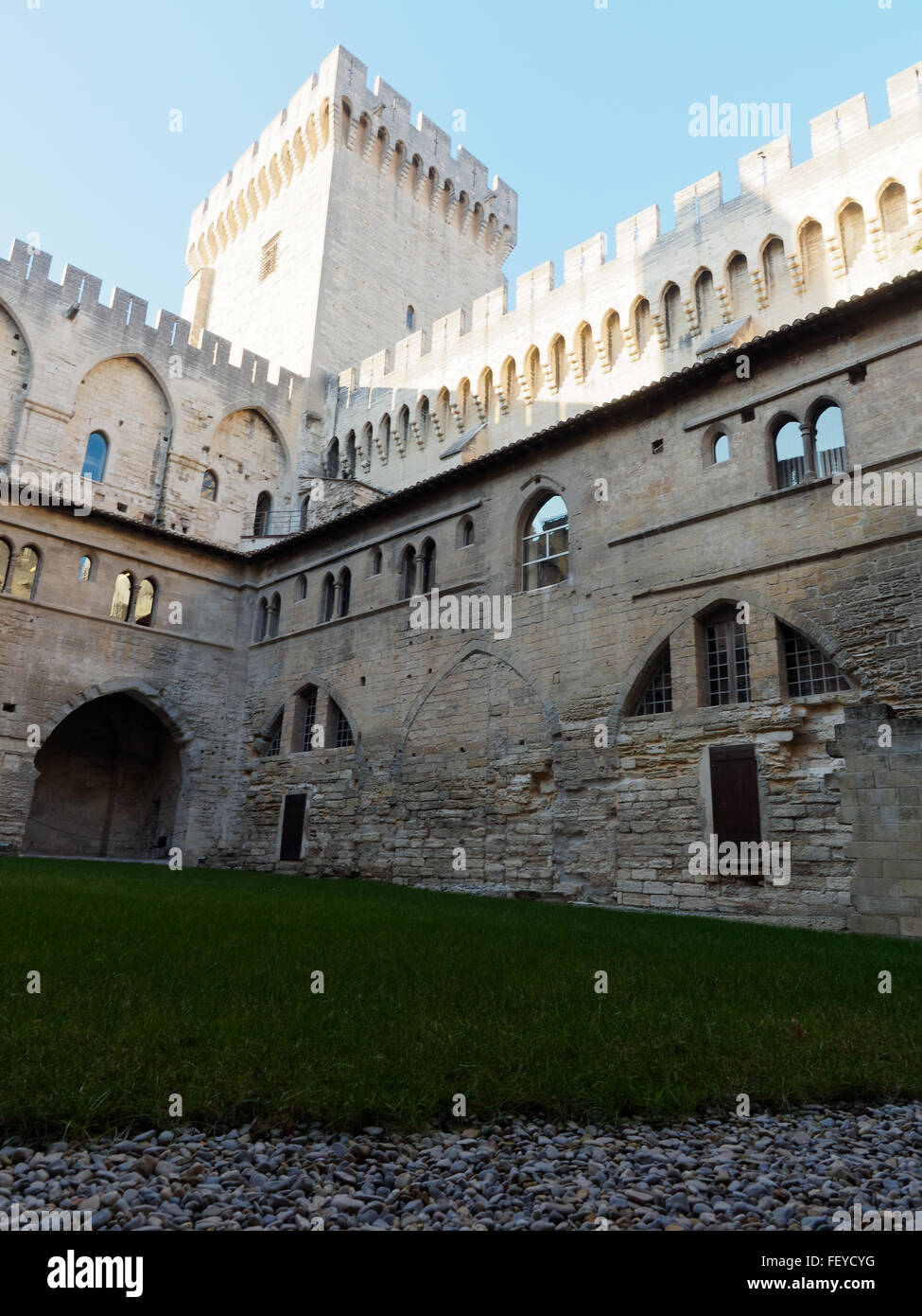 Avignon. France. Palais du Papes. Papal Palace Stock Photo - Alamy