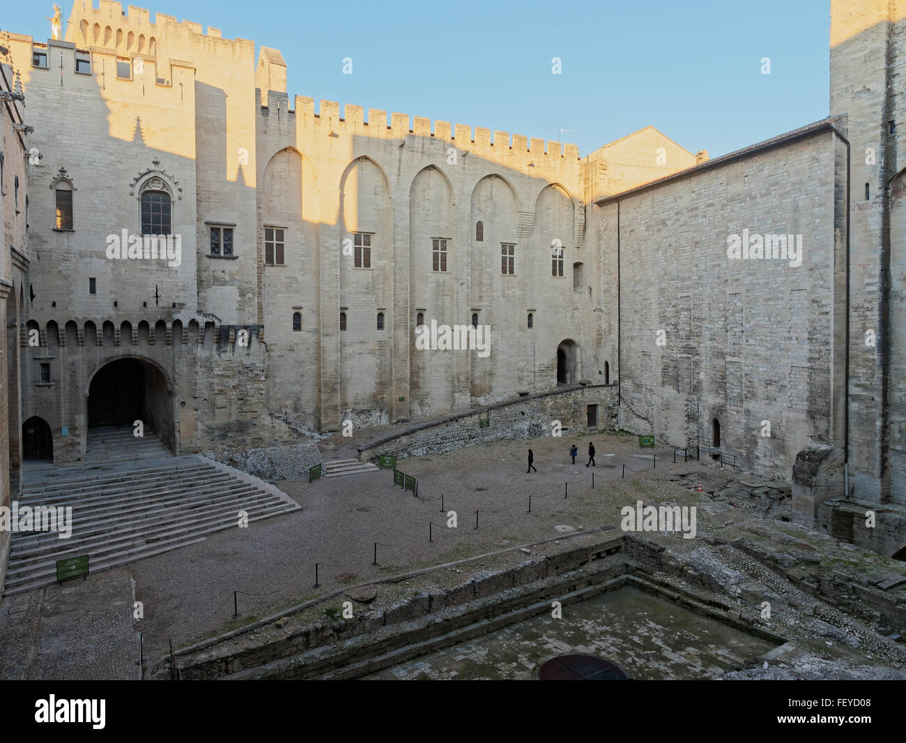Avignon. France. Palais du Papes. Papal Palace Stock Photo - Alamy